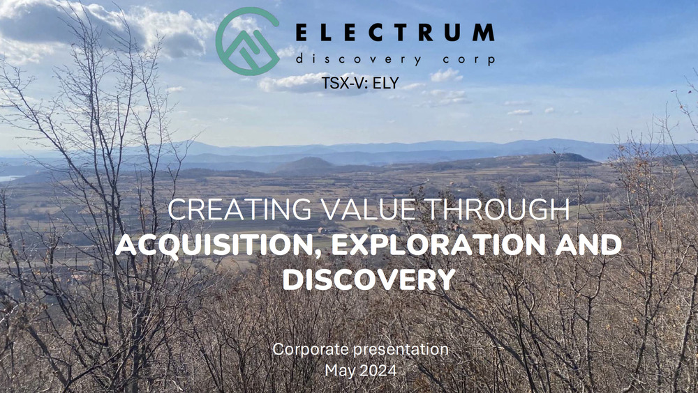 Presentation & Fact Sheet - Electrum Discovery